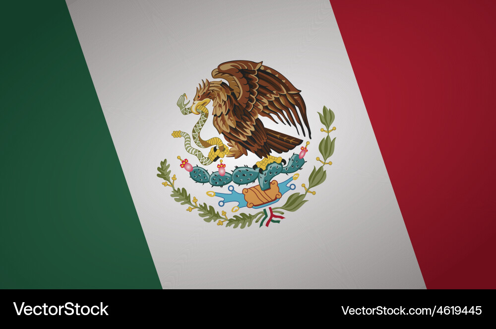 Mexico Flag Royalty Free Vector Image - VectorStock