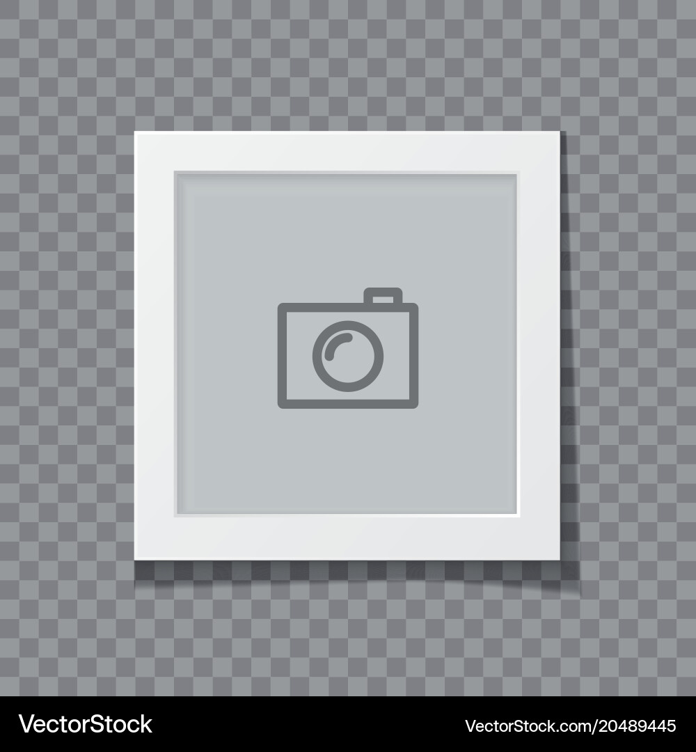 Photo frame realistic Royalty Free Vector Image