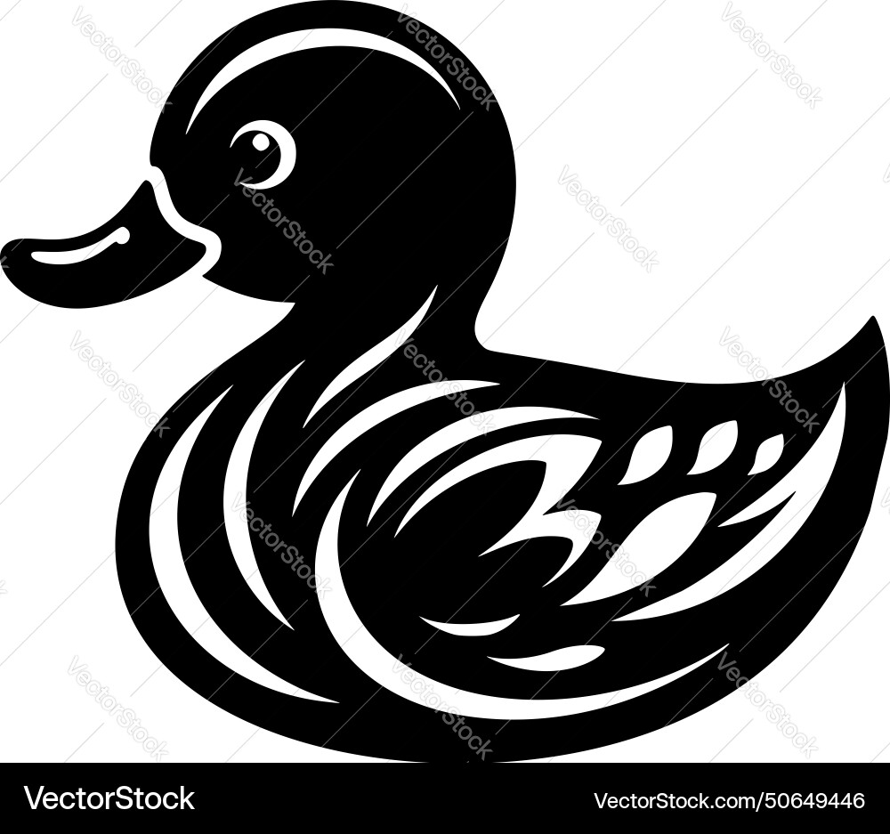Adorable rubber ducky art Royalty Free Vector Image