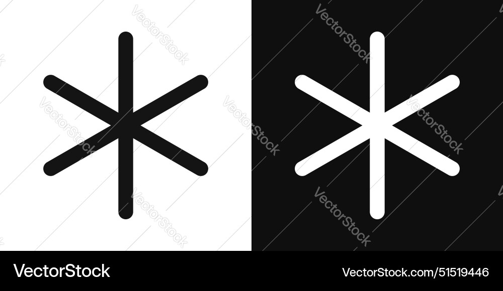 Asterisk icon Royalty Free Vector Image - VectorStock