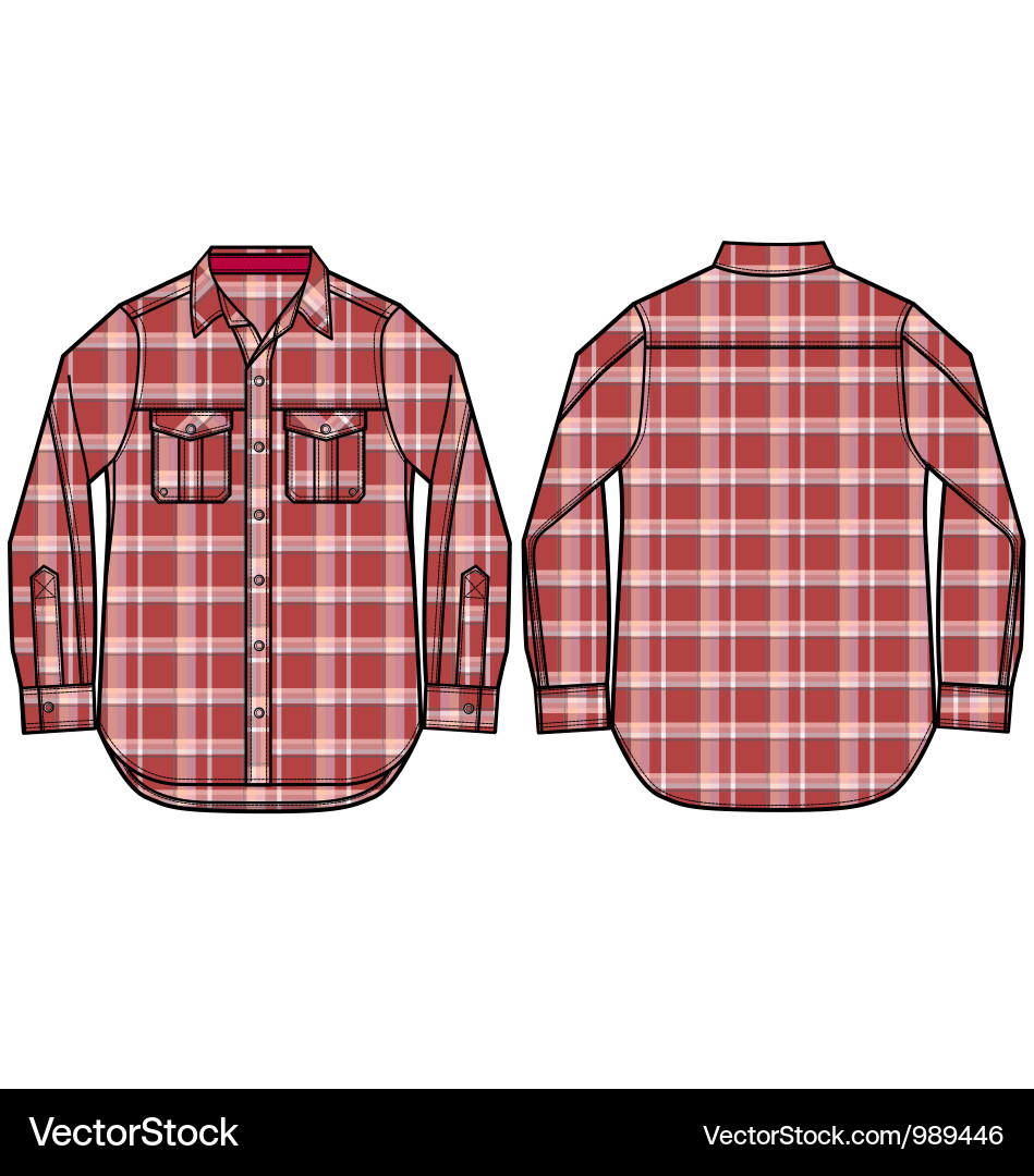 Check Pattern Shirt Royalty Free Vector Image - VectorStock