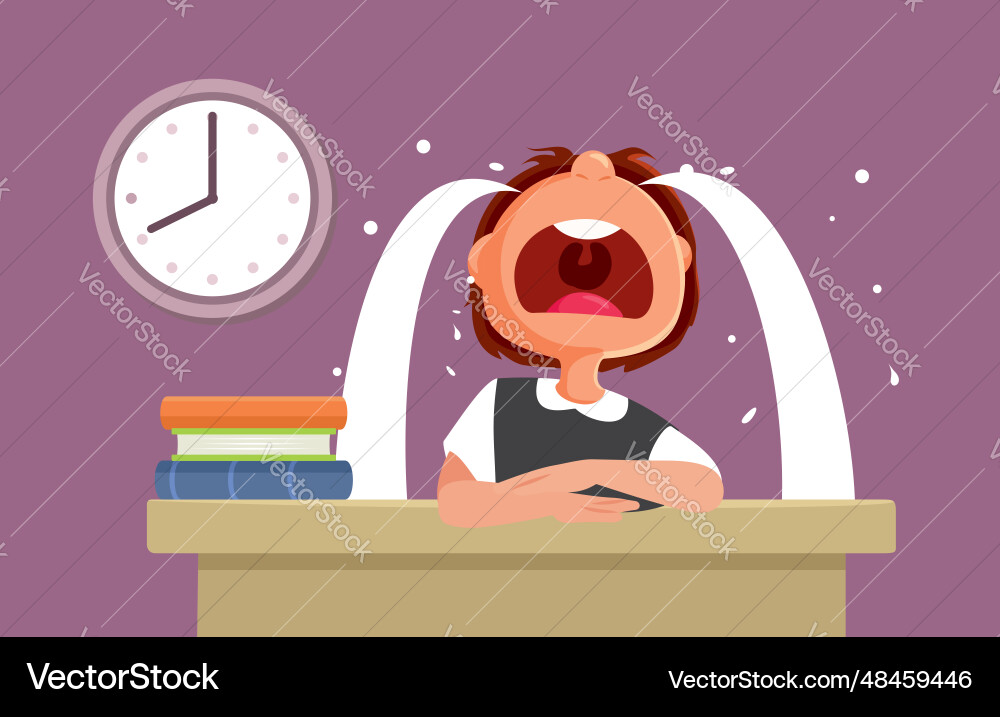 Upset Student Cartoon