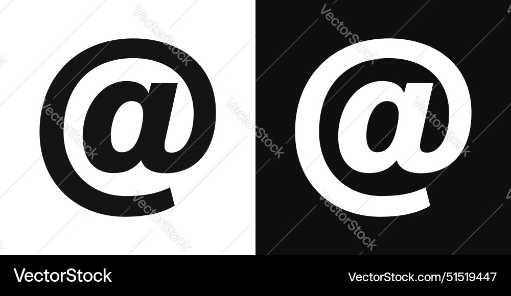 At icon Royalty Free Vector Image - VectorStock