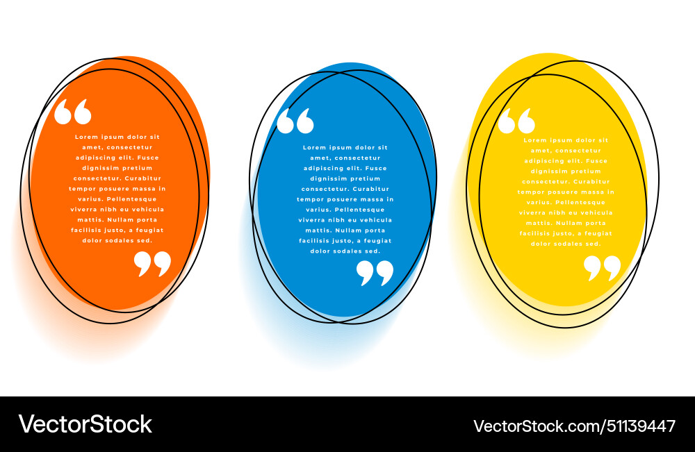 Collection of modern citation frame sign Vector Image