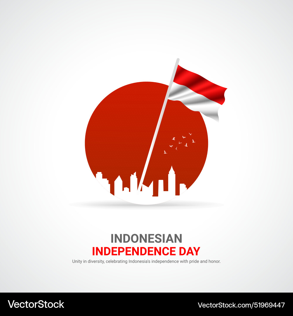 Indonesia independence day indonesia independence Vector Image