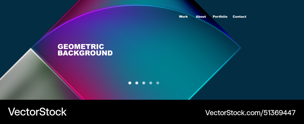 Round triangles and squares web site page template