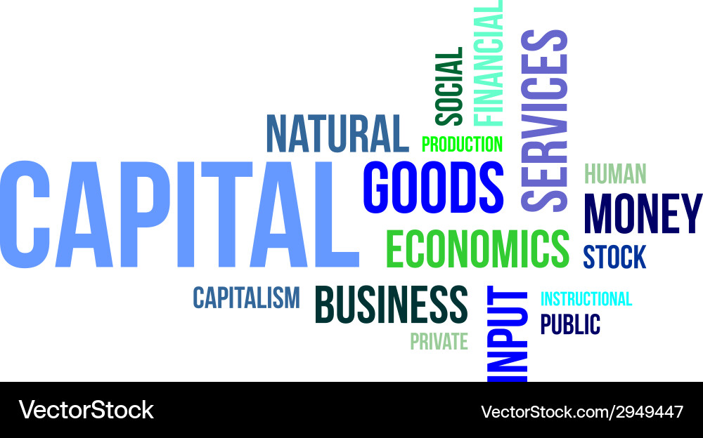 Word cloud capital Royalty Free Vector Image - VectorStock