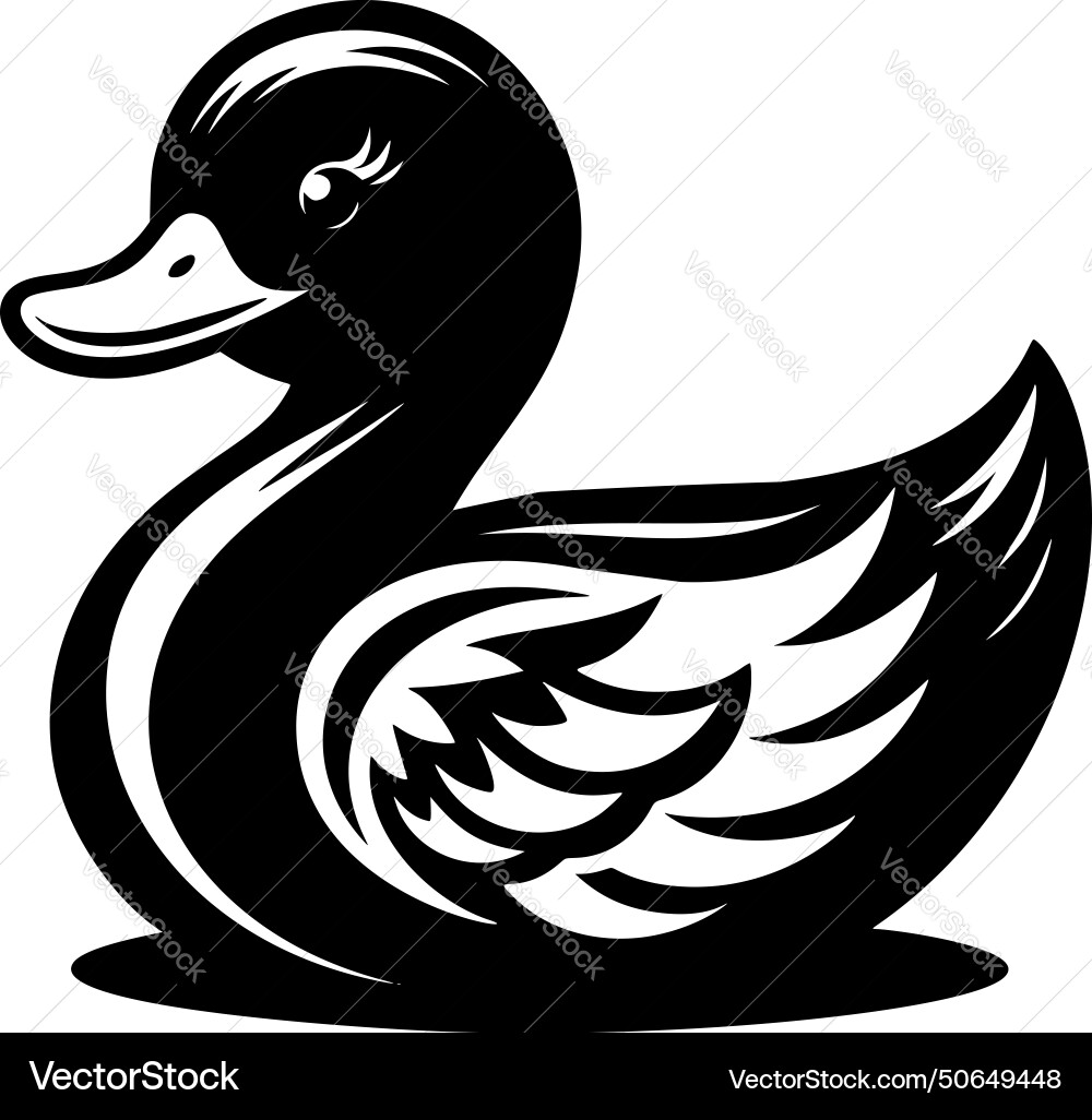 Adorable rubber ducky Royalty Free Vector Image