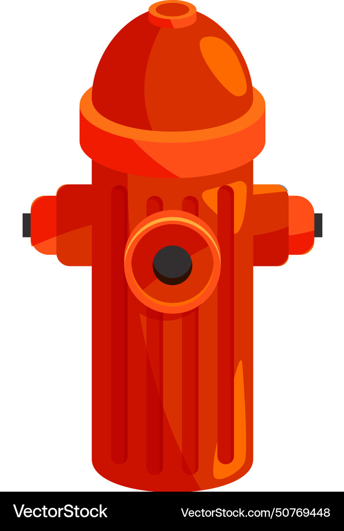 Fire hydrant cartoon icon water street safety Vector Image
