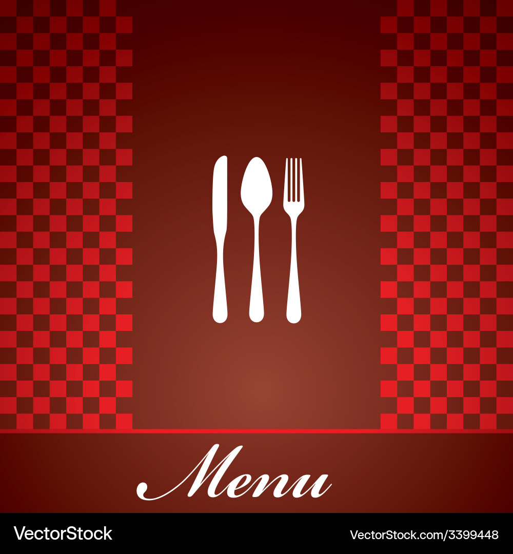 Cutlery Menu Design Menu Design Template Ornate Cutlery Plate Stock