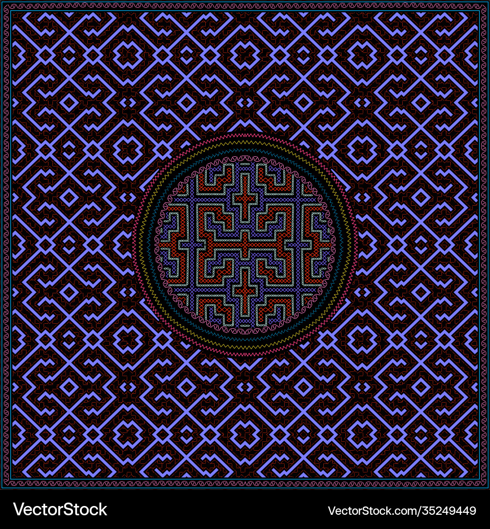 11th shipibo conibo artwork 12-patterns hd set Vector Image
