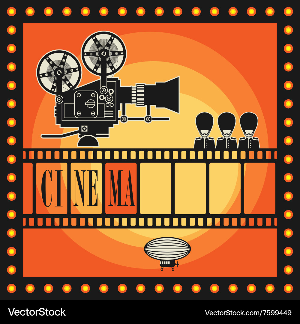 Abstract cinema background Royalty Free Vector Image