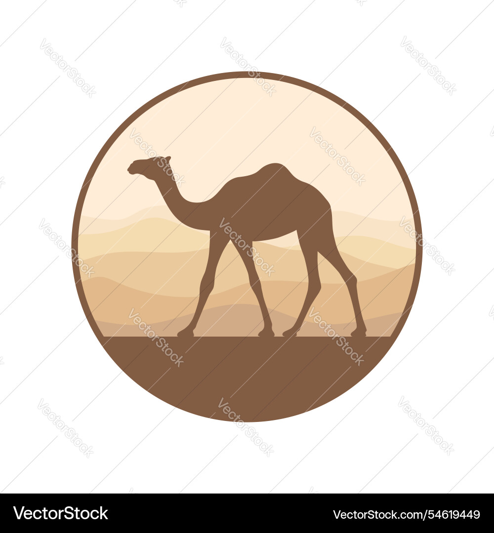 Camel and sand (54619449) – Royalty-Free Vector | VectorStock