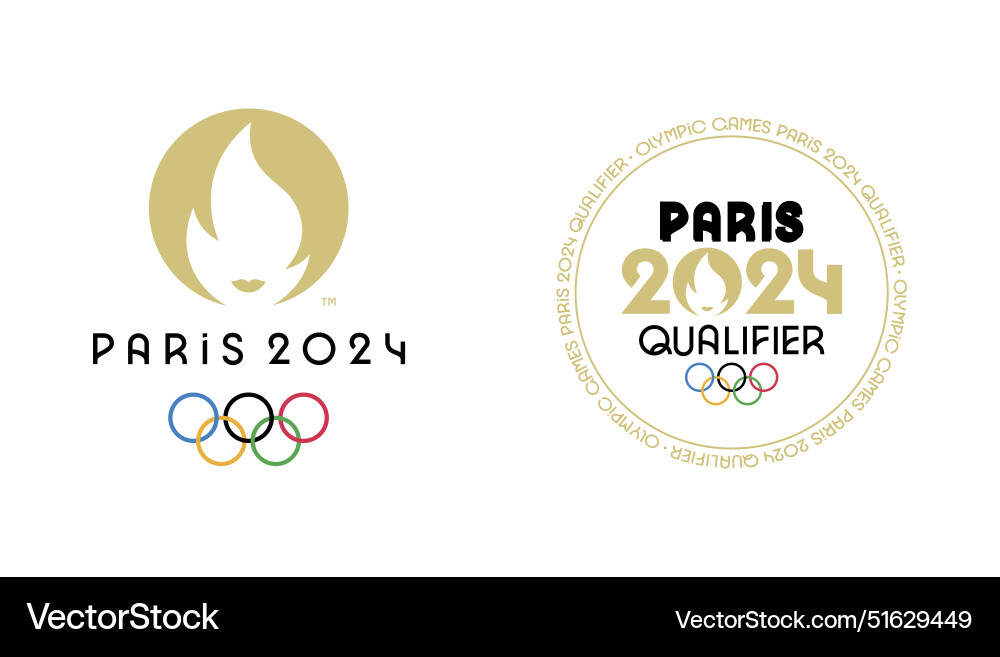 Paris 2024 Olympic Logos Royalty Free Vector Image