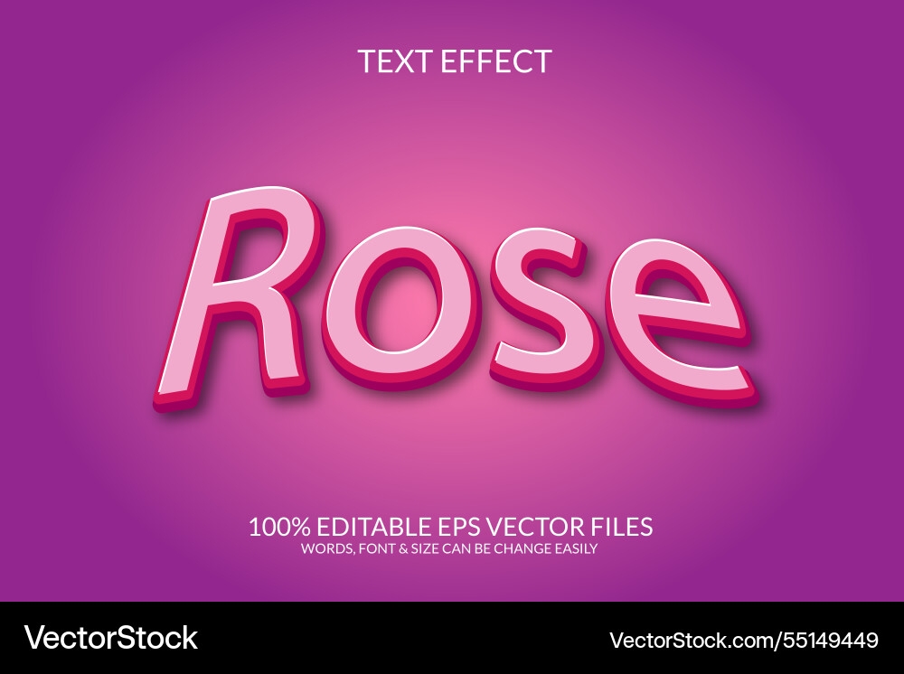 Rose font Royalty Free Vector Image - VectorStock