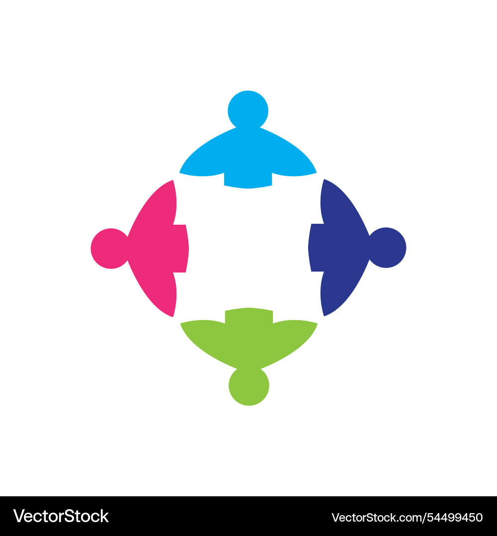 Community logo stock Royalty Free Vector Image