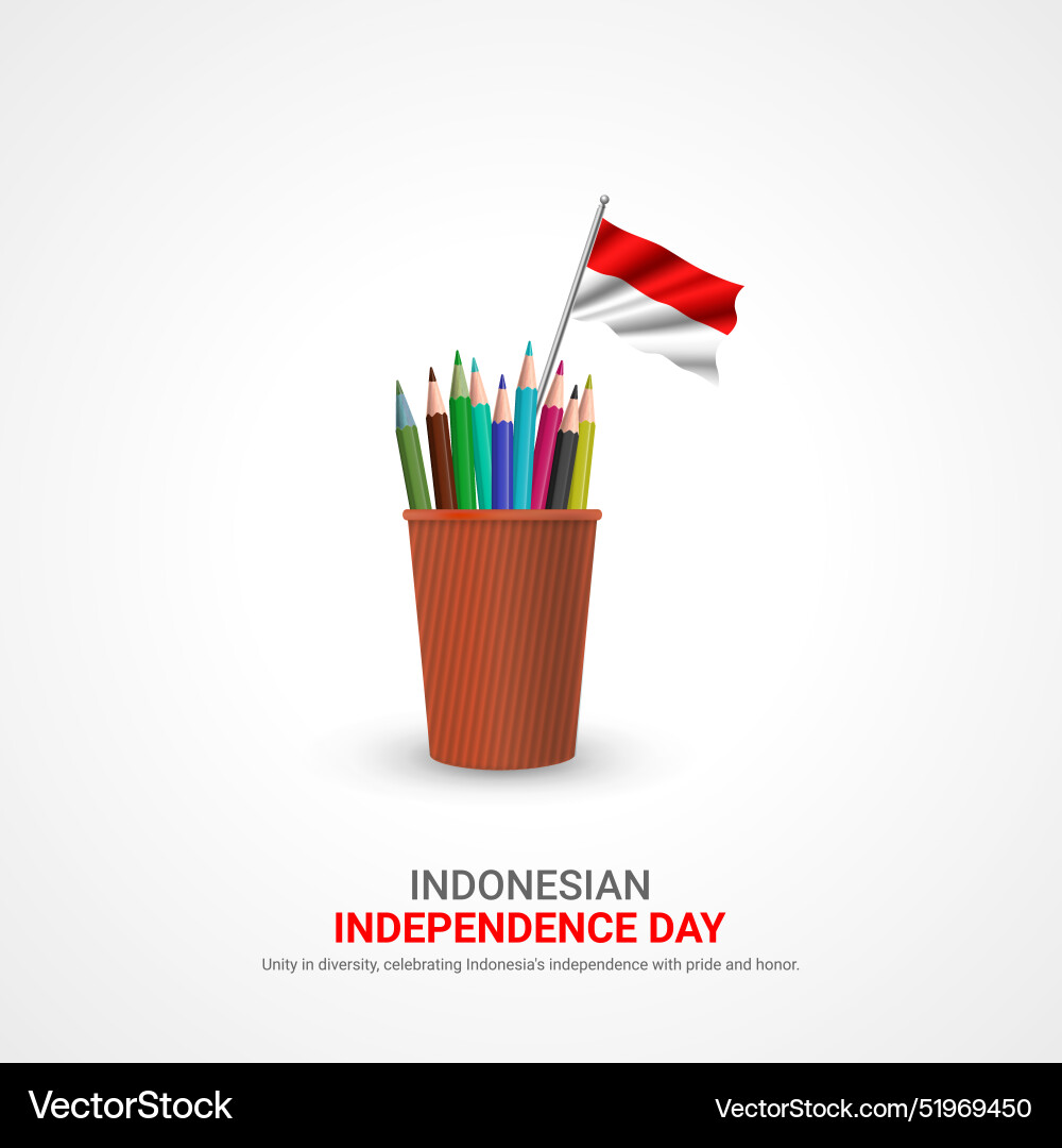 Indonesia independence day indonesia independence Vector Image