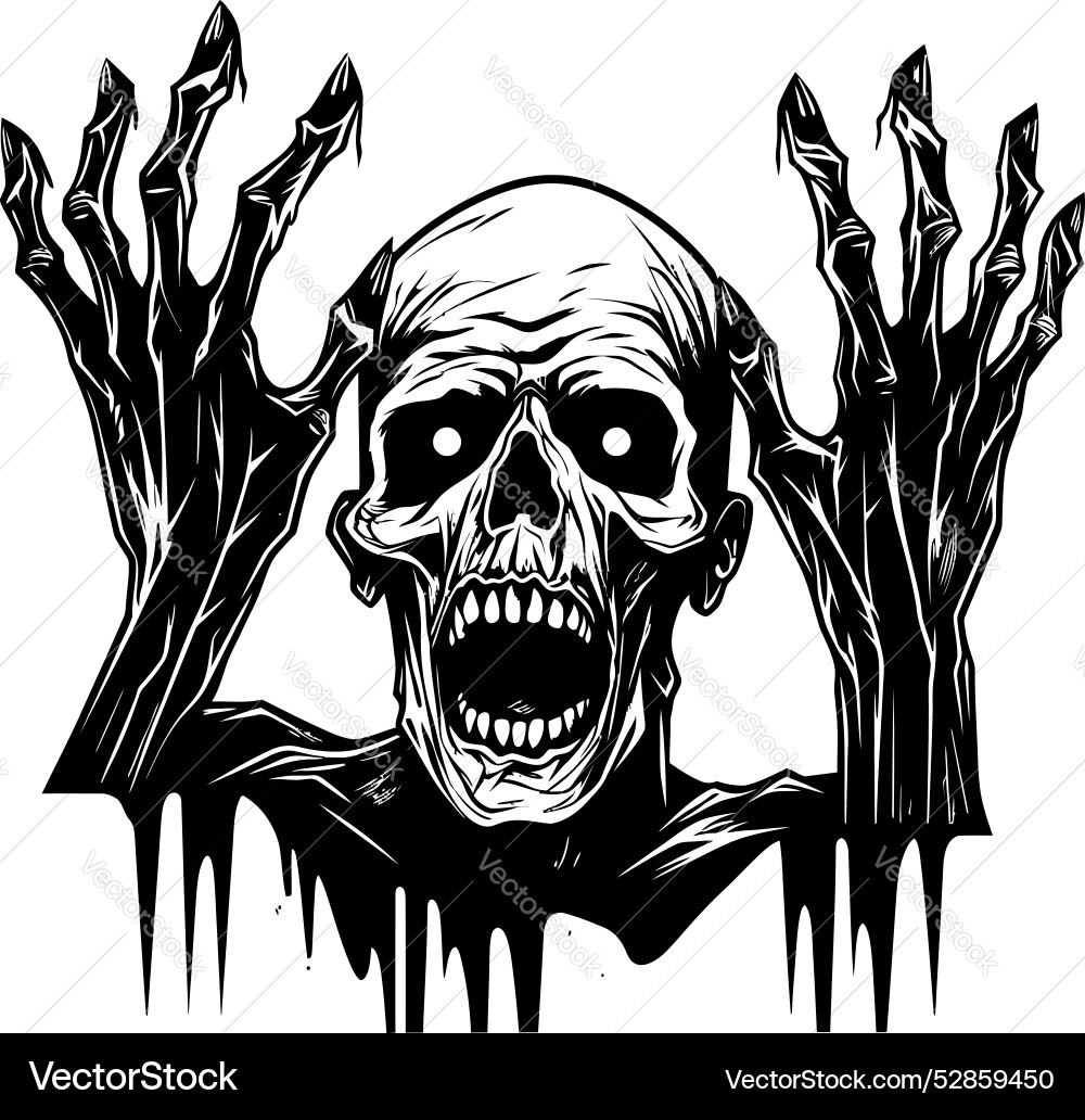 Rotting reach logo dreadful draught emblematic Vector Image