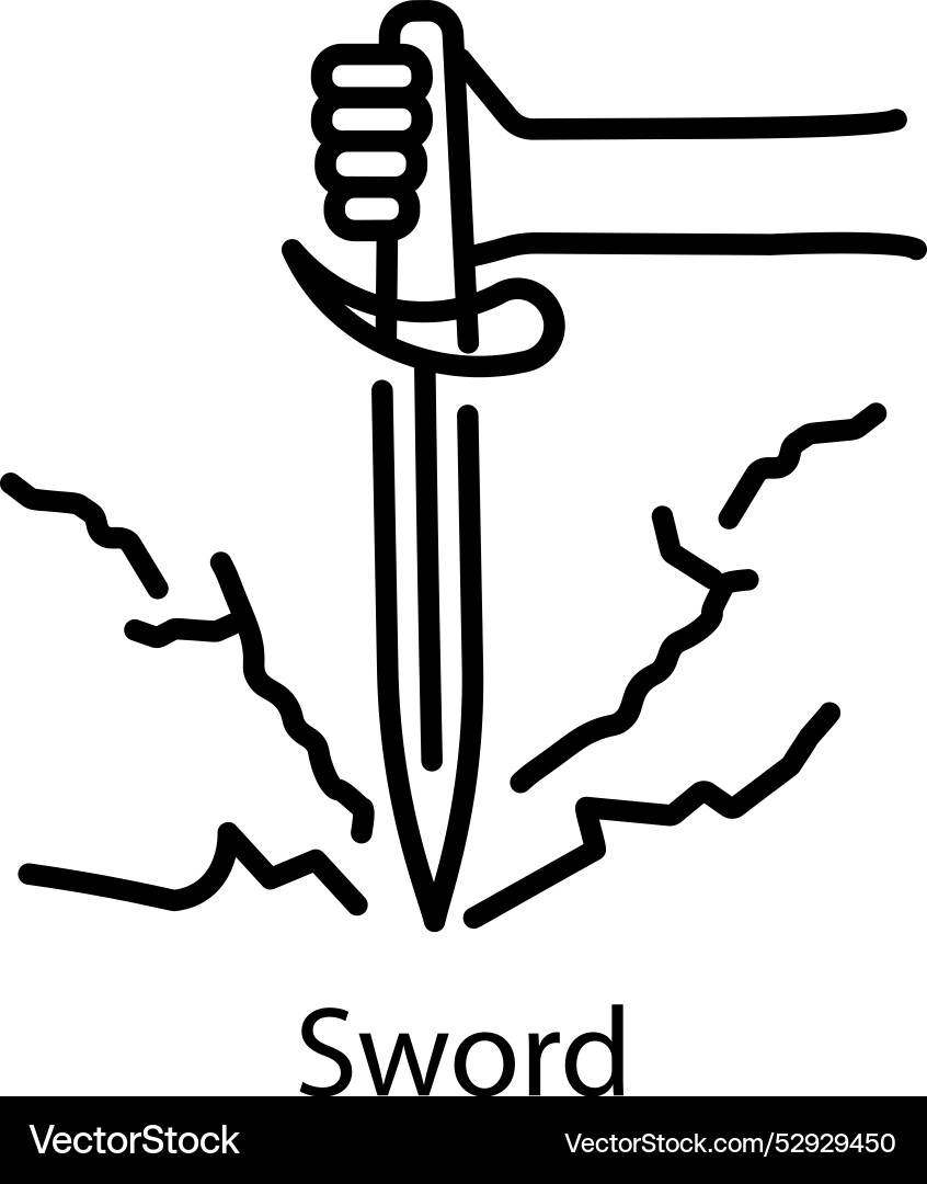 Sword Royalty Free Vector Image - VectorStock