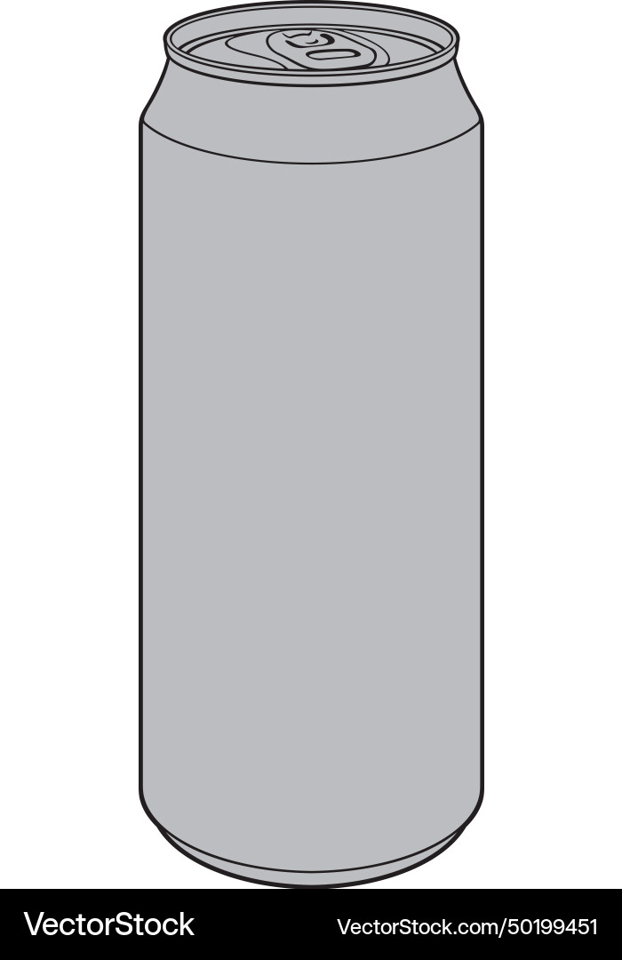 Aluminum can color Royalty Free Vector Image - VectorStock