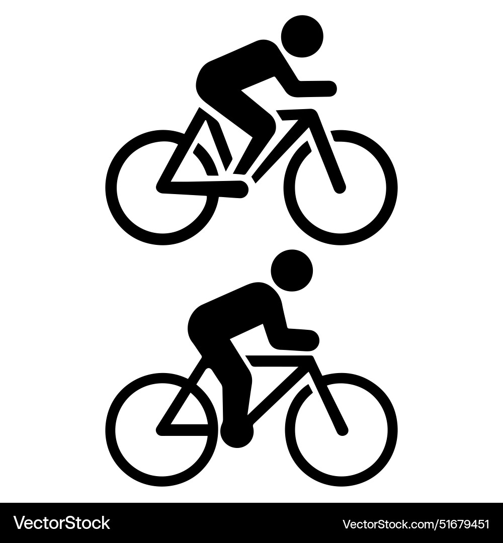 Bicycle-bicycle-icon-on-white-background-02 Vector Image