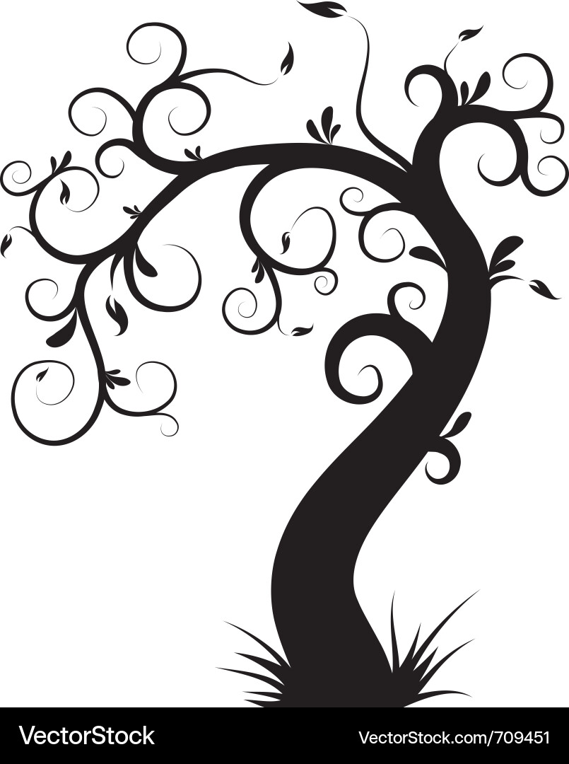 Decorative tree Royalty Free Vector Image - VectorStock
