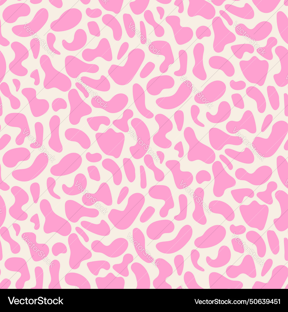 Hot pink abstract cow print seamless pattern Vector Image