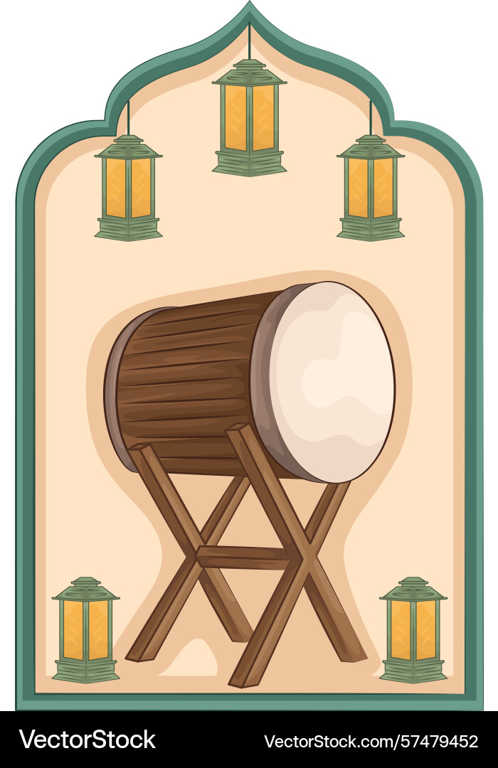 Bedug Royalty Free Vector Image - VectorStock