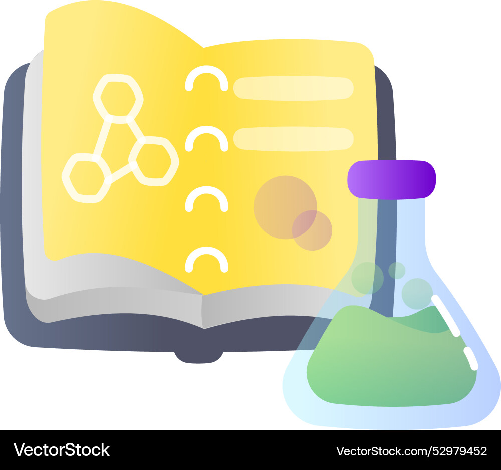 Chemistry book Royalty Free Vector Image - VectorStock