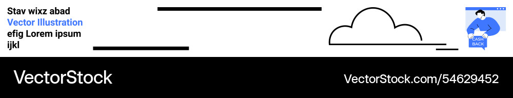 Modern design with text horizontal lines Vector Image