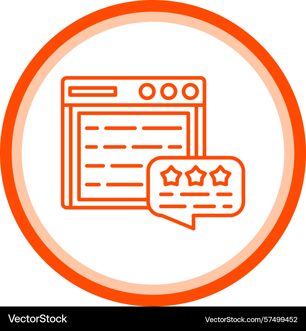 Review icon Royalty Free Vector Image - VectorStock