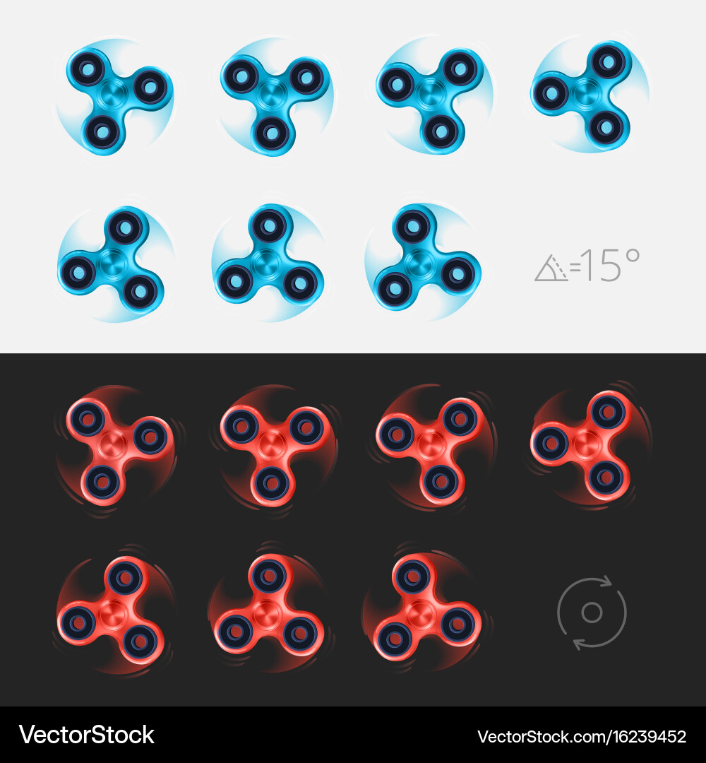 Spinner animation sprite sheet Royalty Free Vector Image