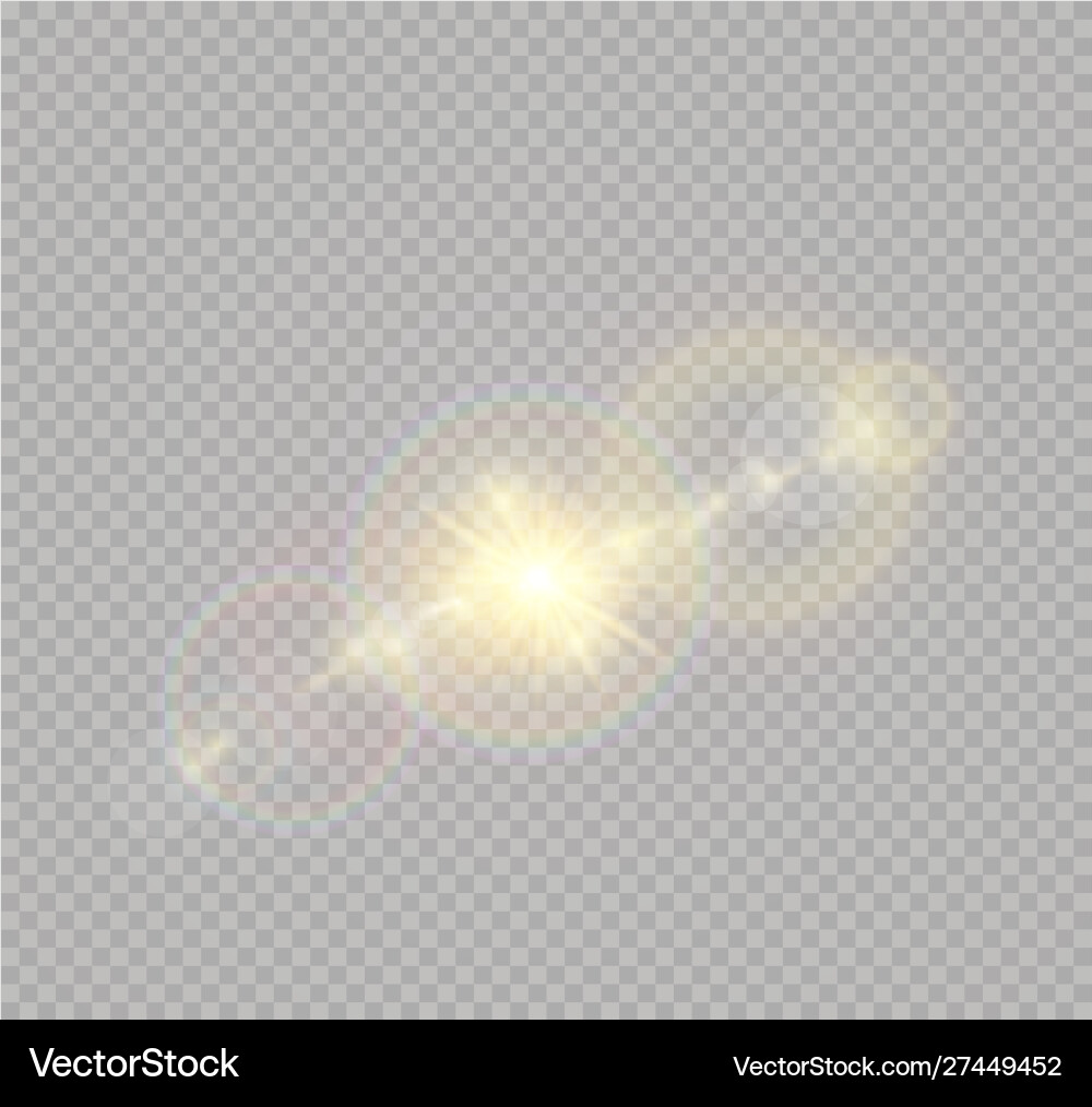 Transparent sunlight Royalty Free Vector Image