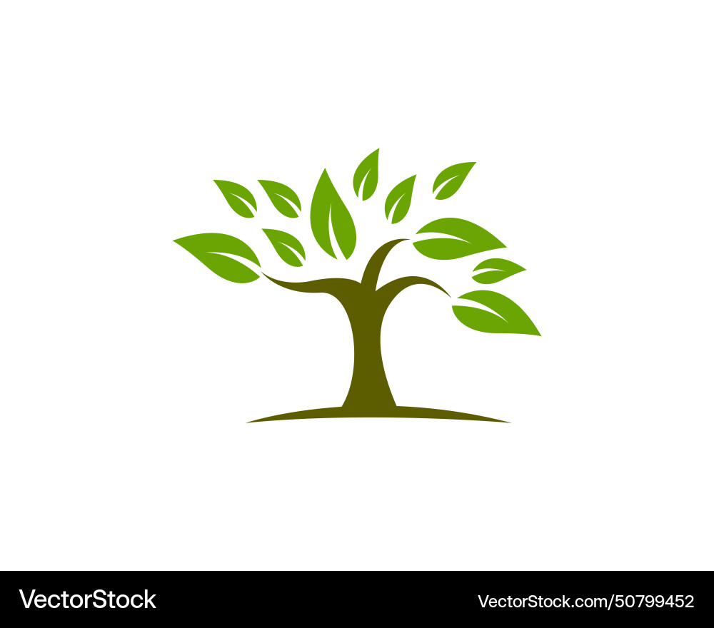 Tree logo icon design Royalty Free Vector Image