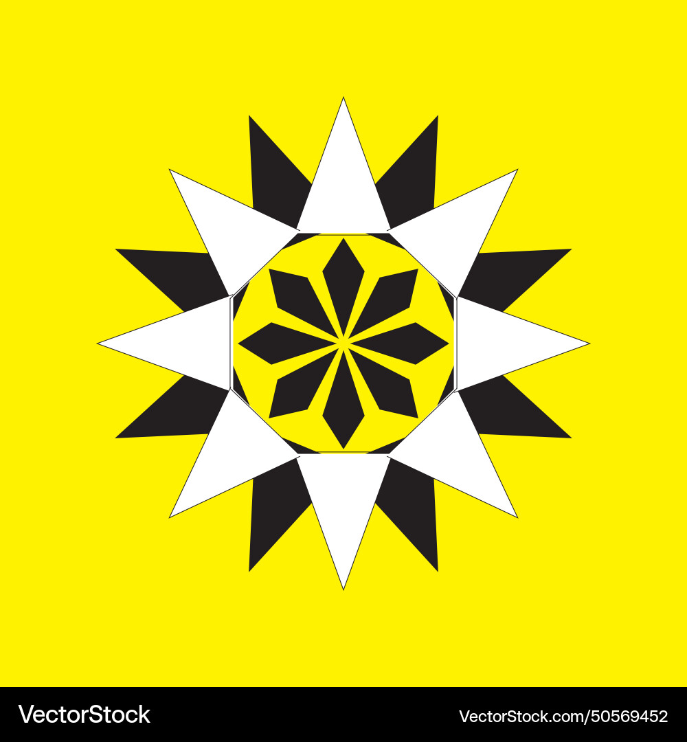 Yellow star on white Royalty Free Vector Image