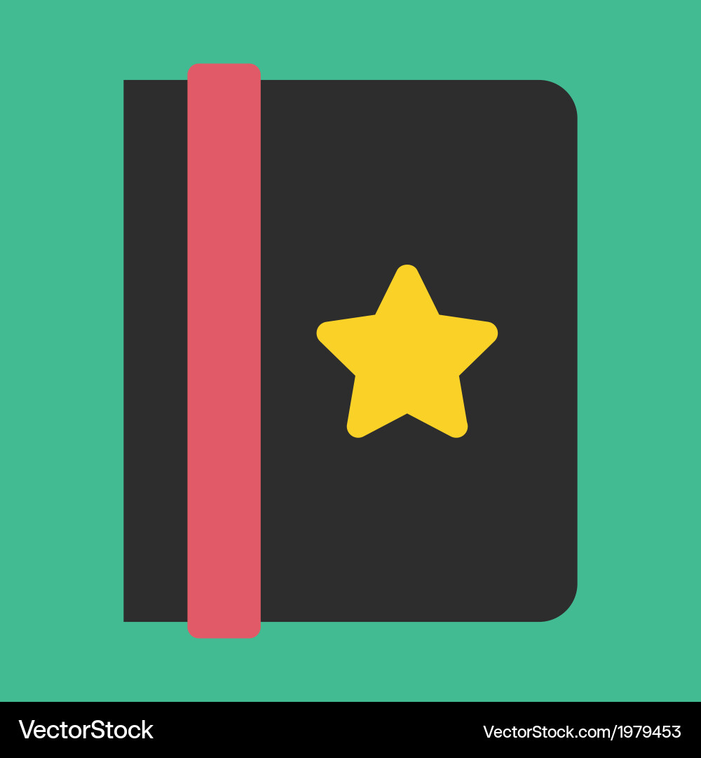 Address book icon Royalty Free Vector Image - VectorStock