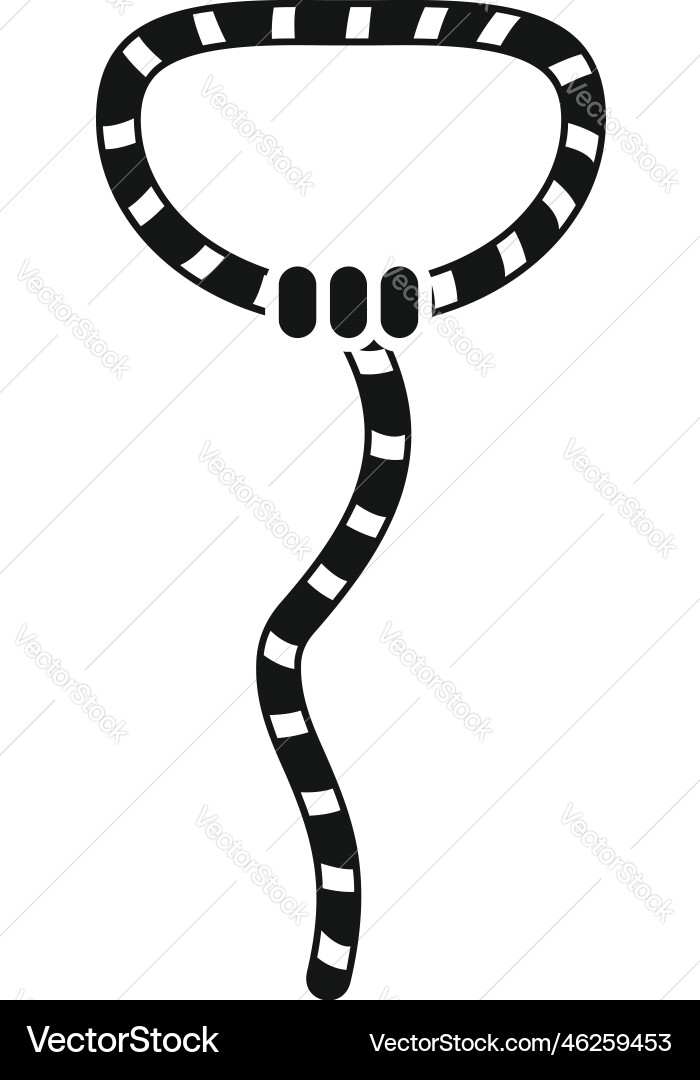 Border lasso icon simple western rope Royalty Free Vector