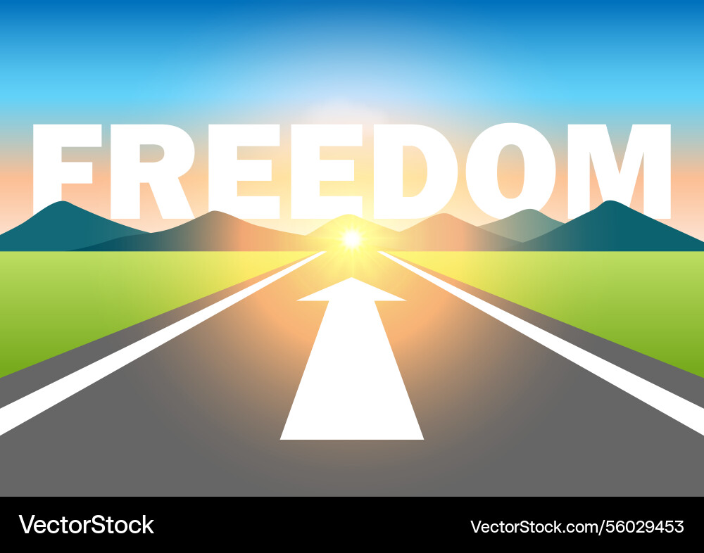 Freedom Royalty Free Vector Image - VectorStock