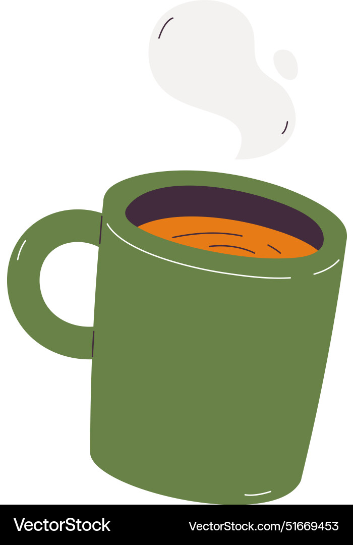 Hot tea cup Royalty Free Vector Image - VectorStock