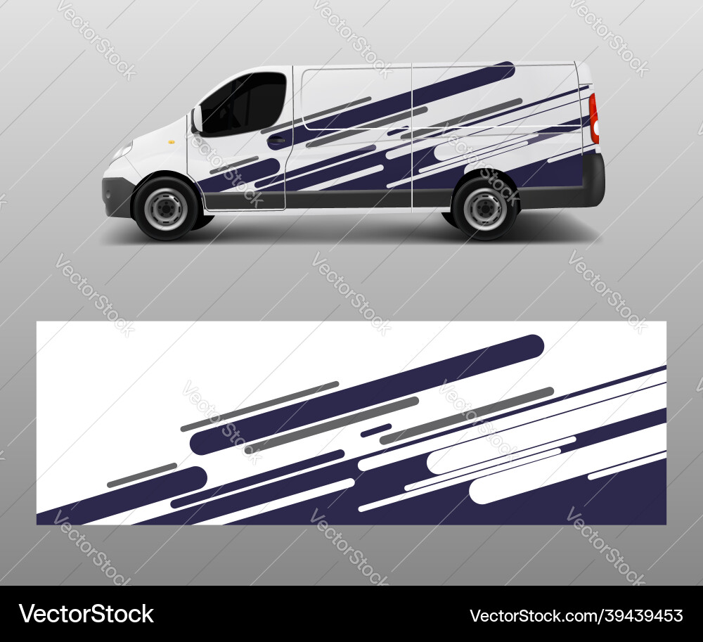 Modern Van Graphics - Abstract Stripes Royalty Free Vector