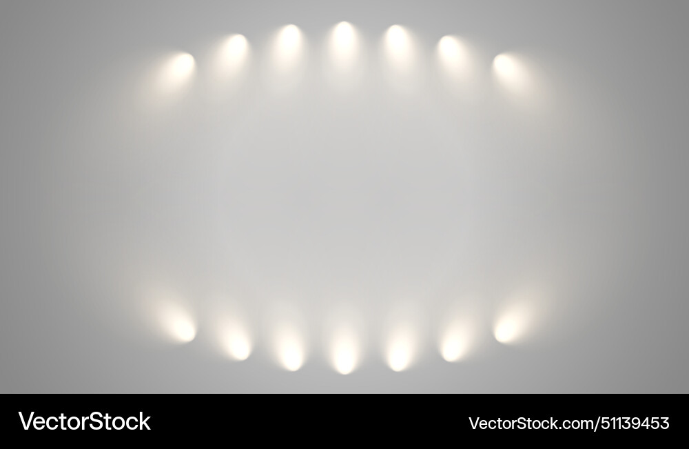 Realistic studio focus light for award or product Vector Image