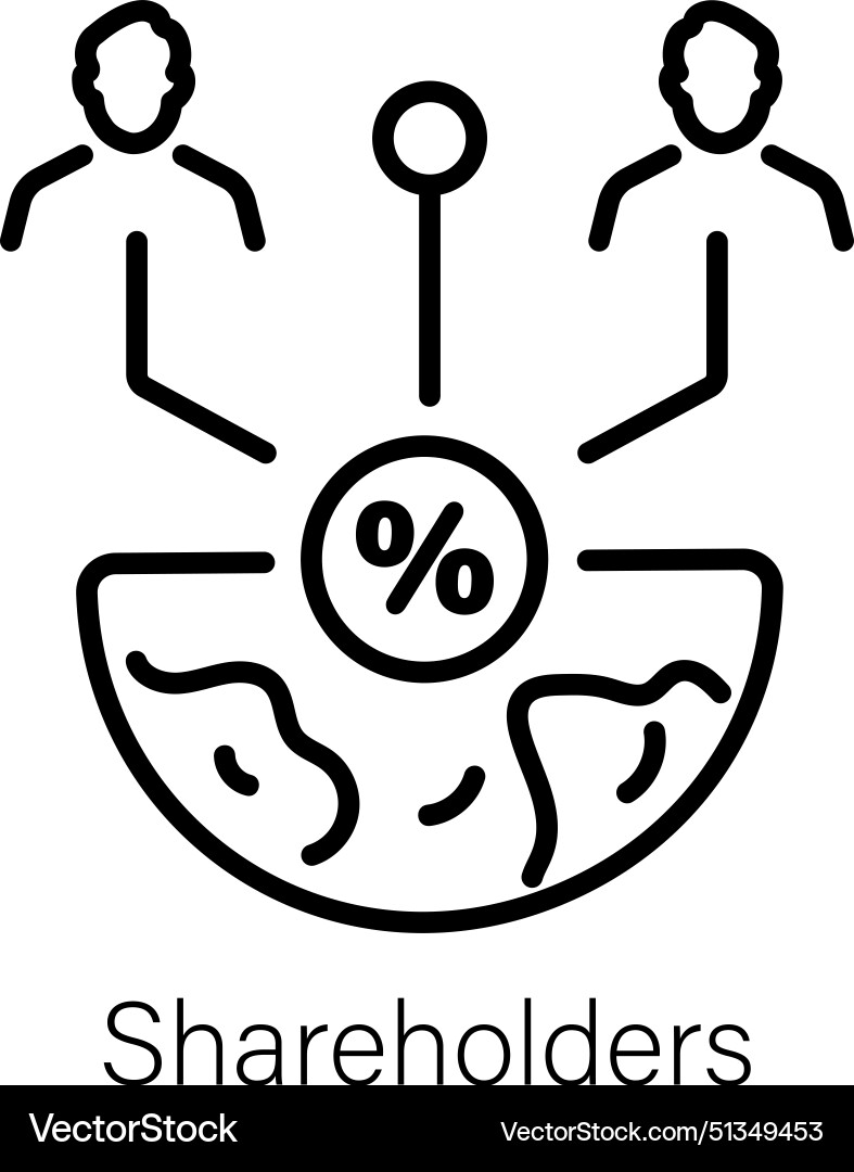 Shareholders Royalty Free Vector Image - VectorStock