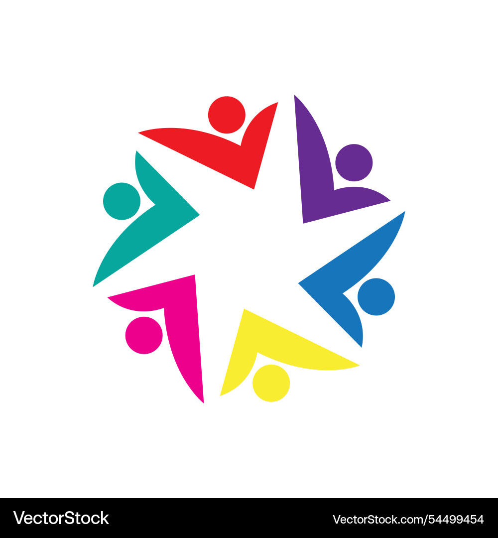 Community logo stock Royalty Free Vector Image