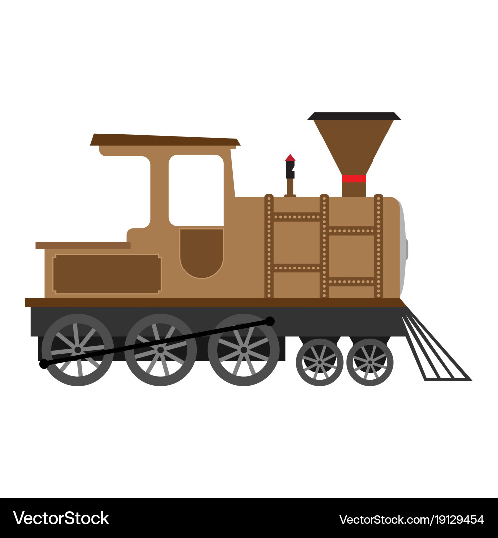 Vintage Steam Train Royalty Free Vector Image - VectorStock