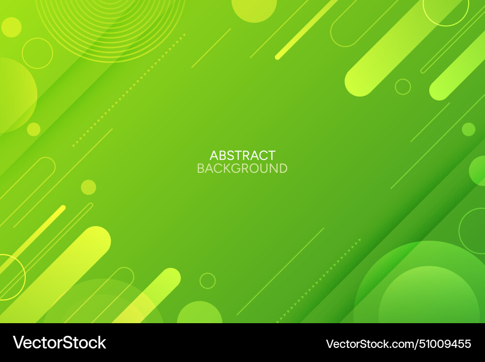 Abstract green background with geometric shape Vector Image