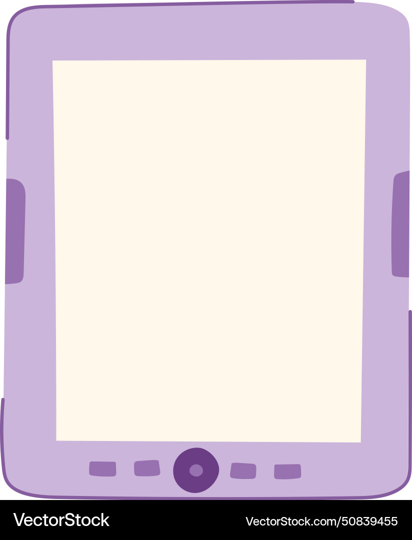 Education e-reader cartoon Royalty Free Vector Image