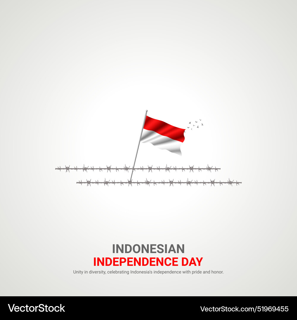 Indonesia independence day Royalty Free Vector Image