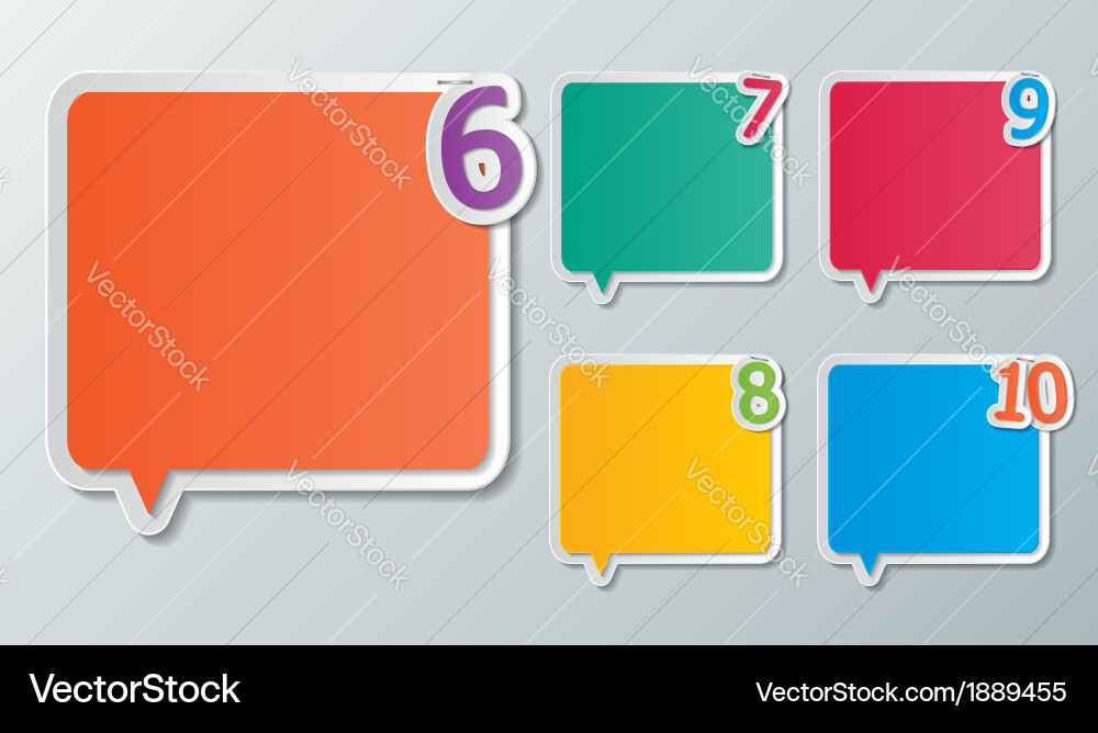 Infografische Sprachblasen Lizenzfreies Vektorbild