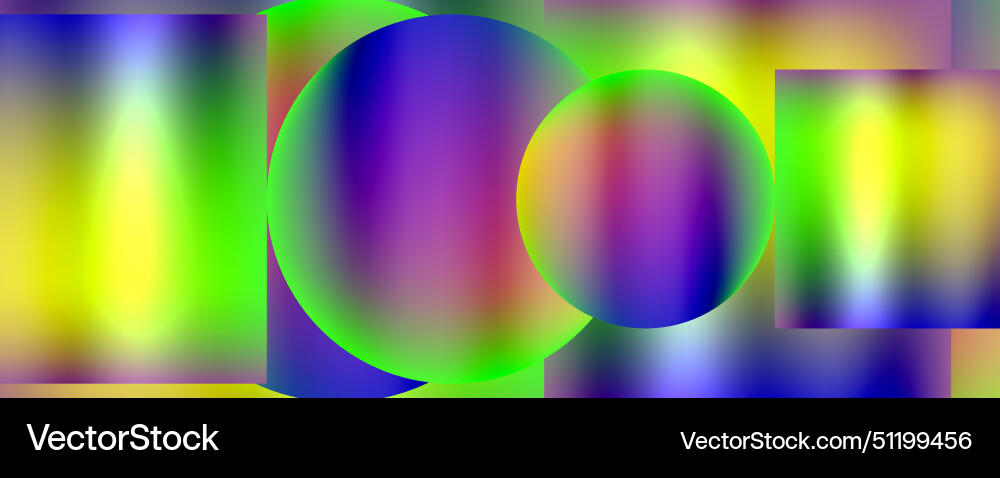 A colorful background with a circle in the middle Vector Image