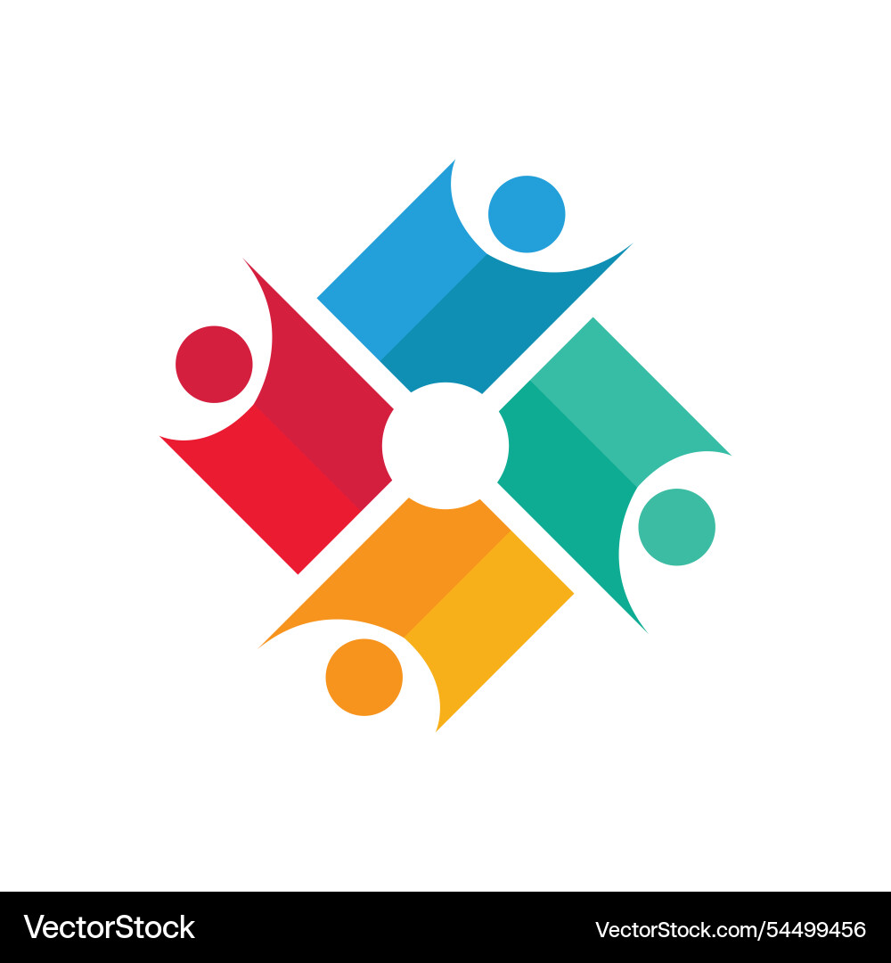 Community logo stock Royalty Free Vector Image